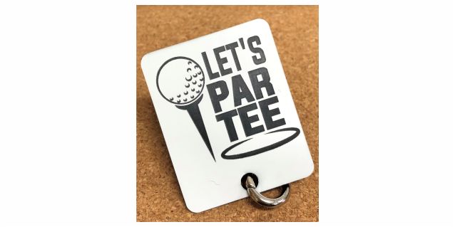 KEYRINGS GOLF THEME PERSONALISED - PG STAMPS