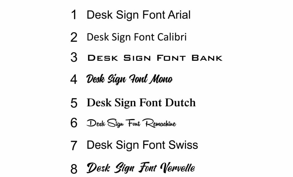 METAL DESK SIGN - PG STAMPS